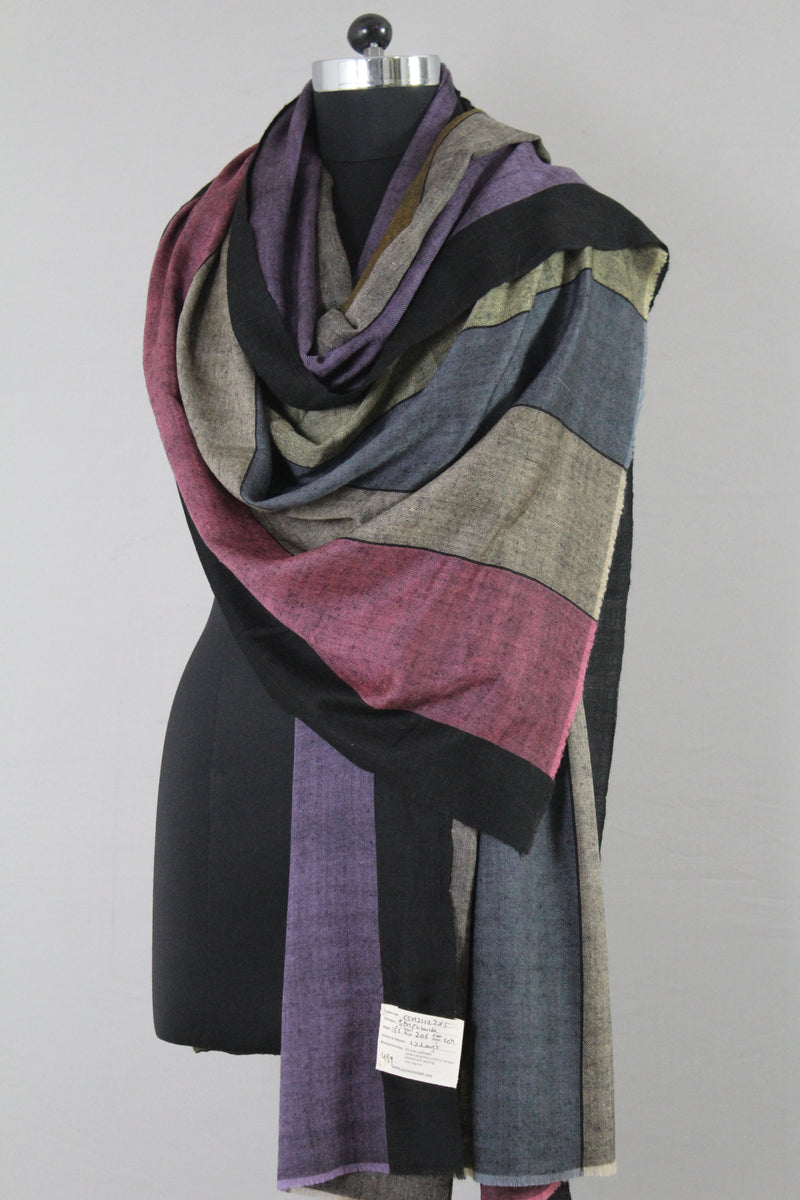 Rosalia Roman Strips Cashmere Shawl – Pashmeladakh